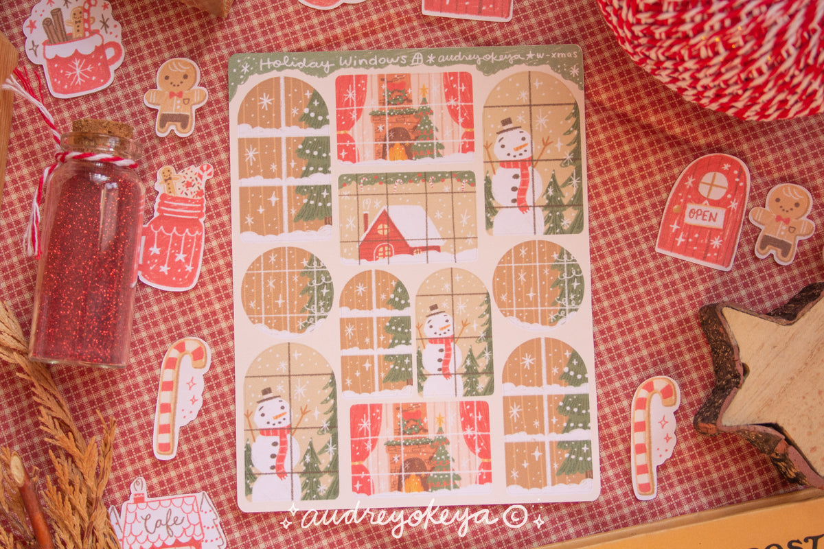 Holiday Windows & Christmas Corners & Christmas Cafe Sticker Sheets ...